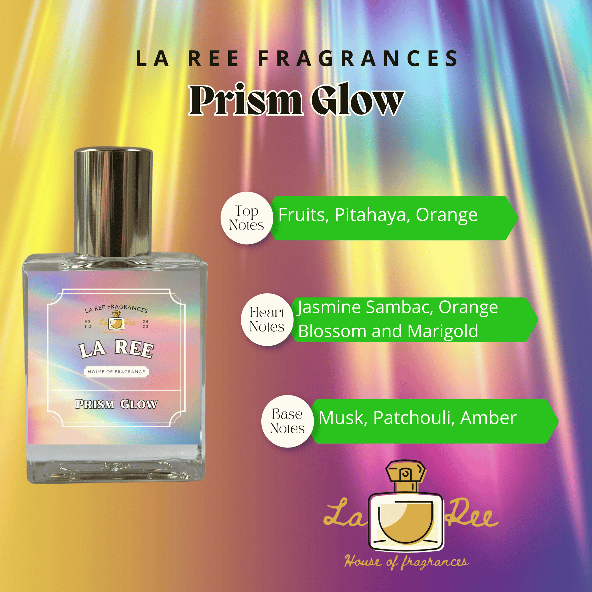 Prism Glow Inspired by notes of PHLUR Mood Ring – La Ree Fragrances