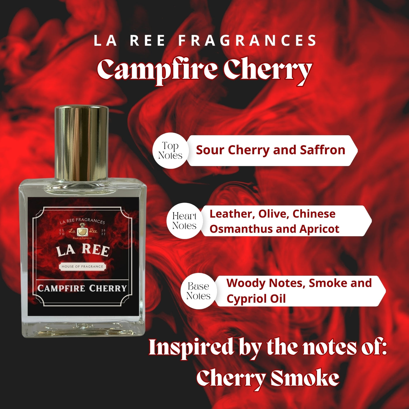 Campfire Cherry Inspired by Cherry Smoke – La Ree Fragrances