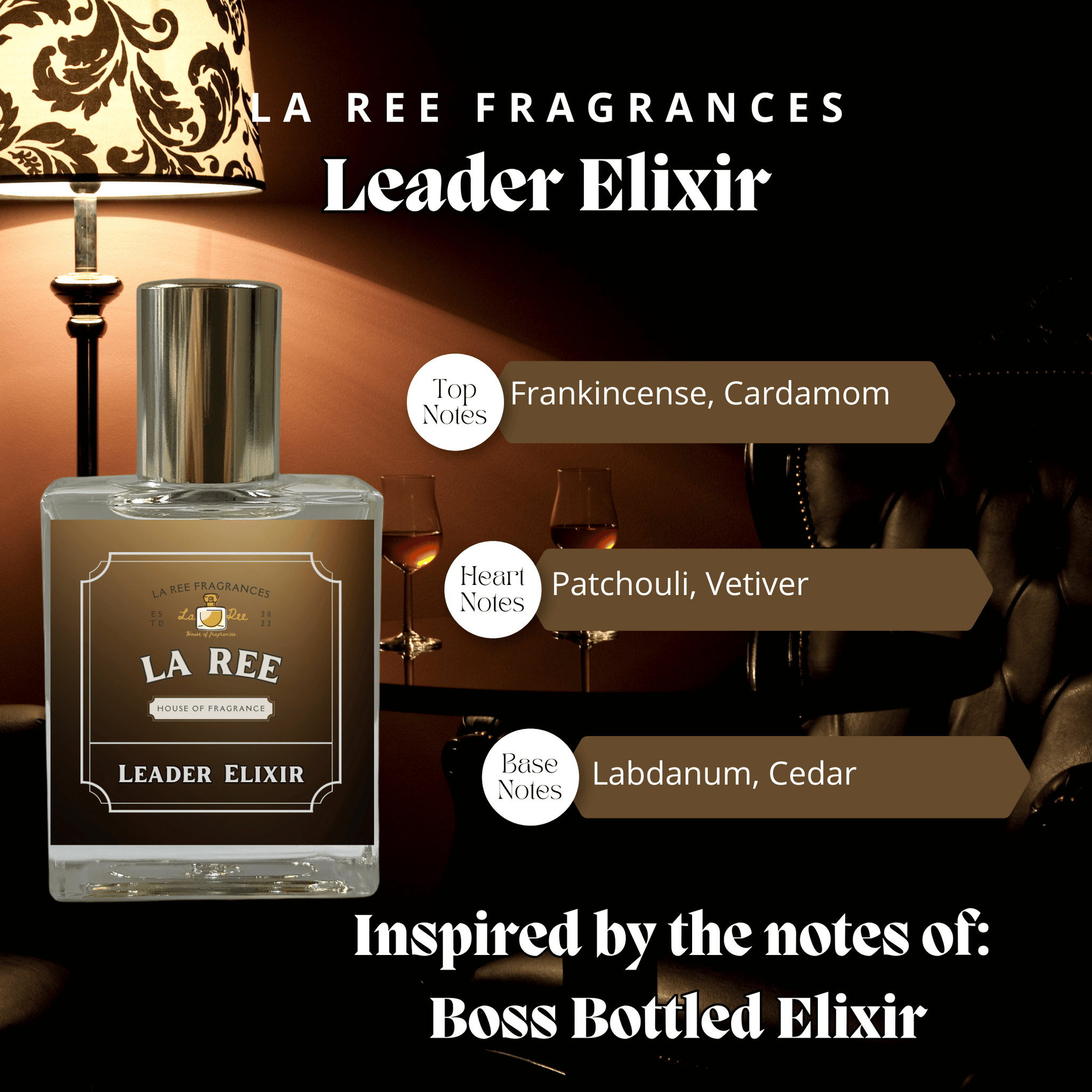 Leader Elixir Inspired by Boss Bottled Elixir – La Ree Fragrances